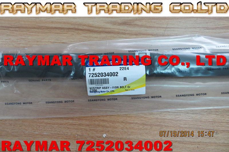 SSANGYONG W/STRIP ASSY F/DR BELT O/S RH 7252034002, 7252034001
