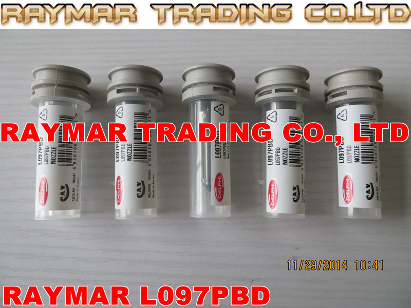 DELPHI Common rail diesel fuel nozzle L097PBD for EJBR02801D, EJBR02301Z, EJBR03601D