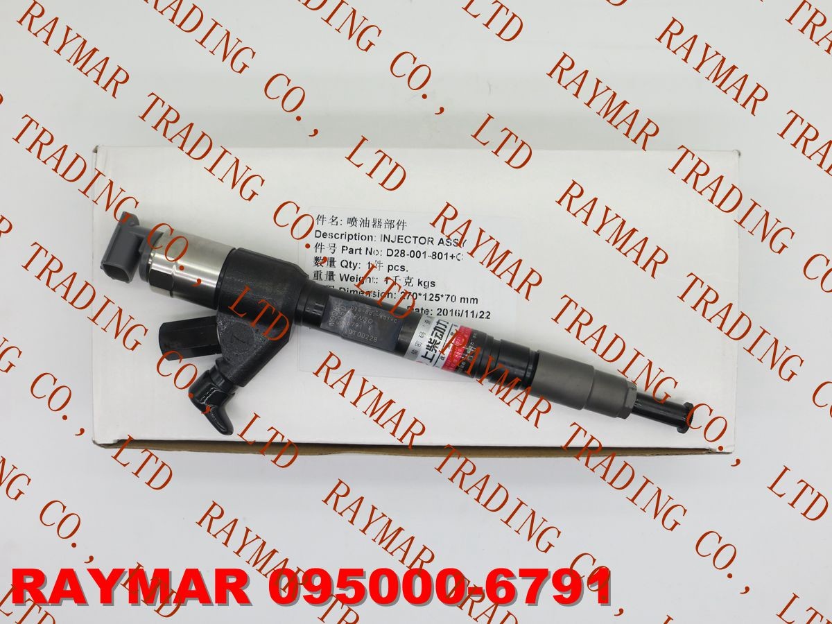 DENSO Genuine common rail injector 095000-6790, 095000-6791, 095000-5950 for SDEC Truck SC9DK ...